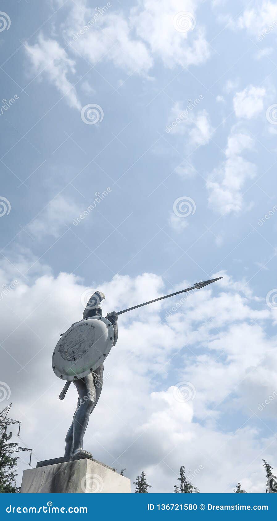 Thermopylae or Leonidas Monument Stock Photo - Image of europe, spartan ...