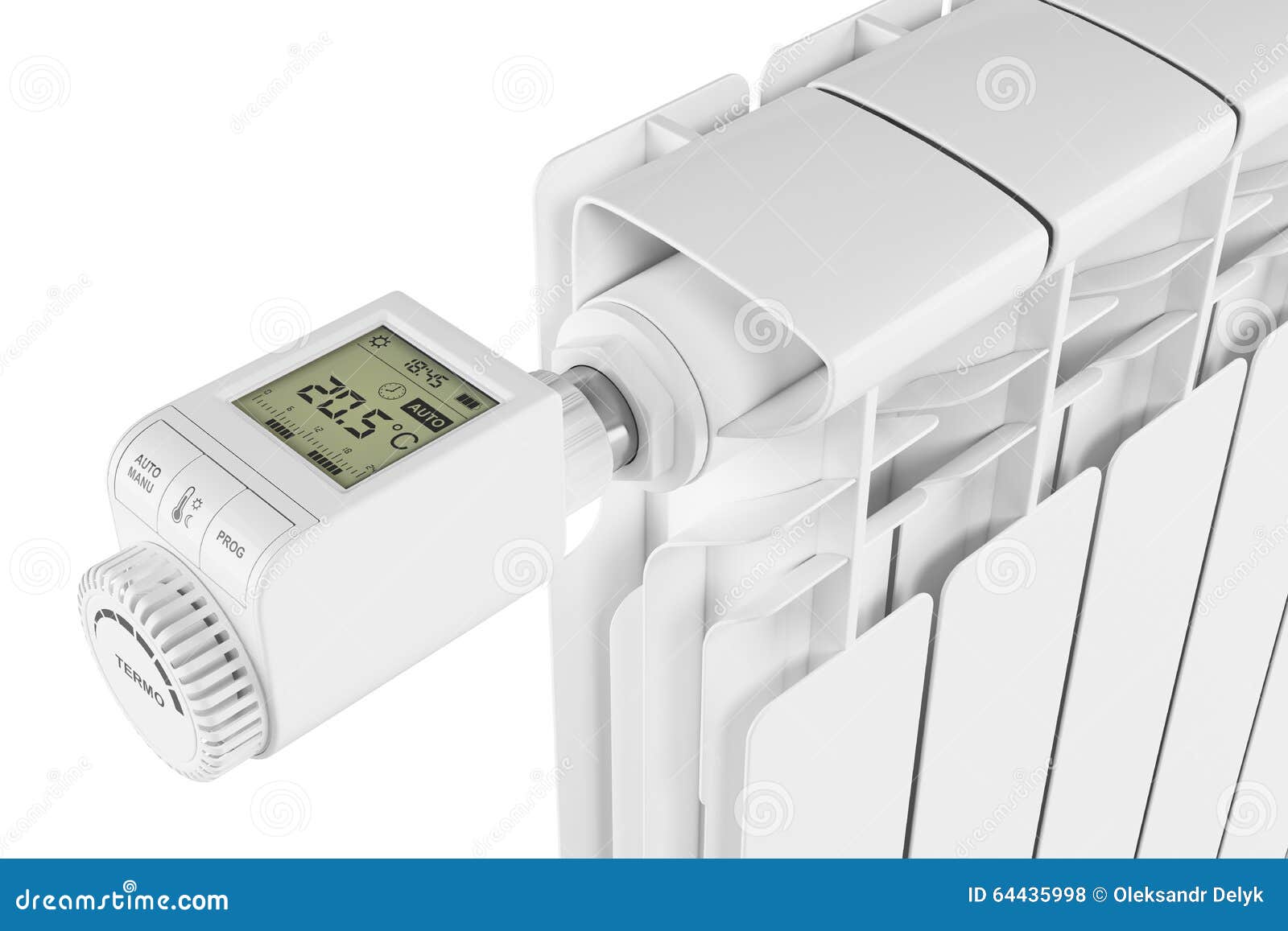 Thermoregulator Valve Control On Radiator Stock Photo | CartoonDealer ...