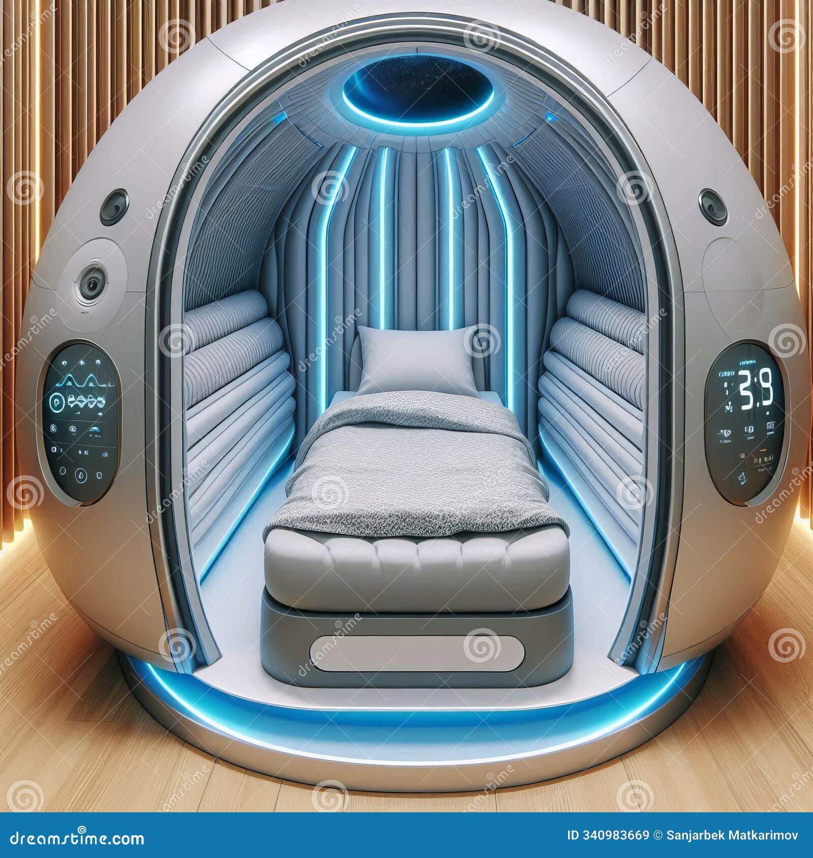 Thermoregulatory Sleep Pod an Enclosed Bed with Precise Temperat Stock ...