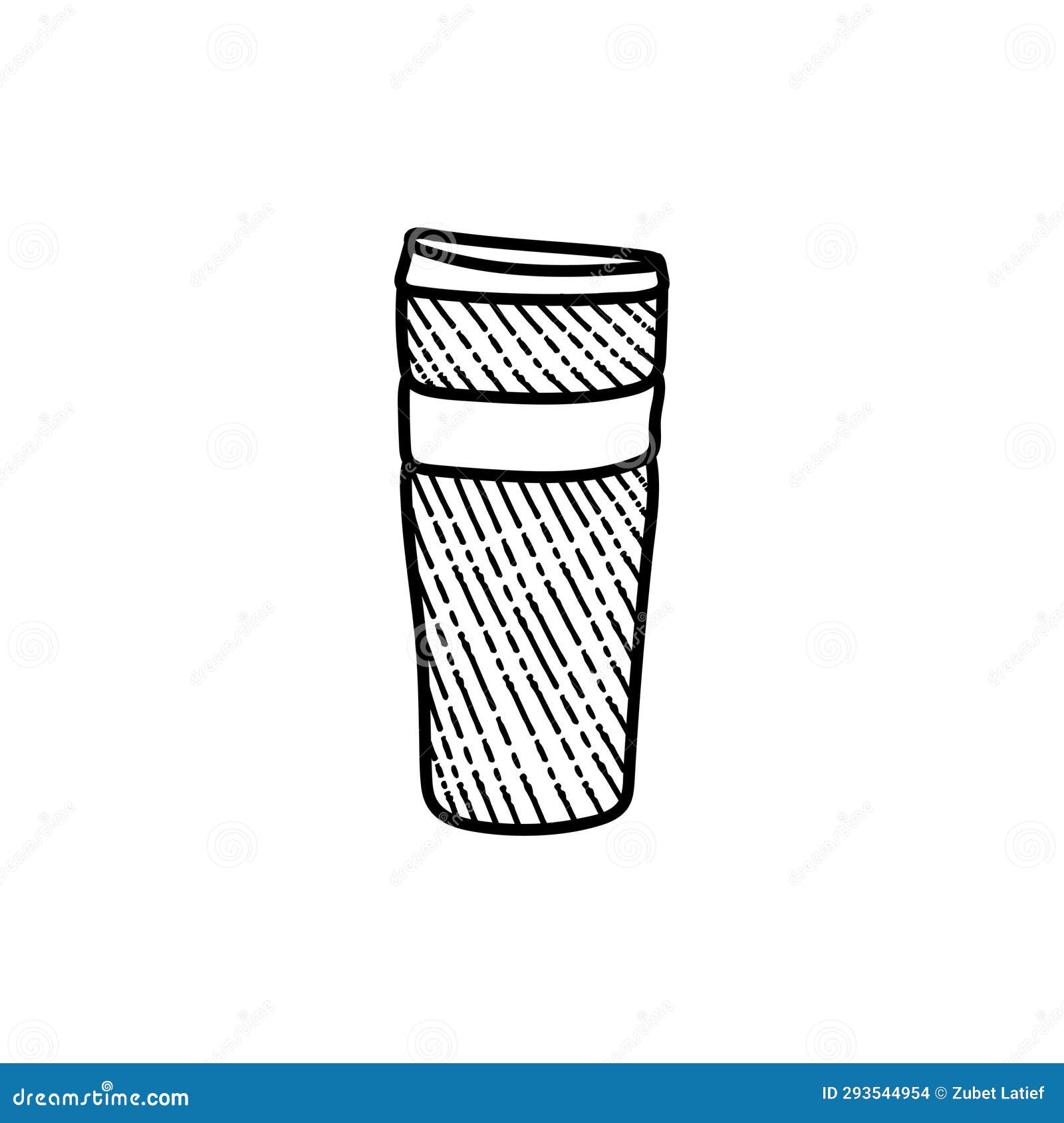 Thermos Bottle Stainless Line Art Logo Stock Vector - Illustration of ...