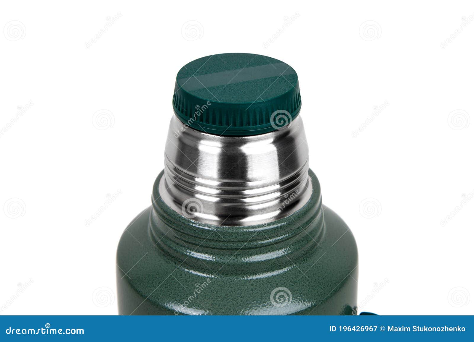 Thermos Isolated on White Back Stock Image - Image of closeup, drink ...