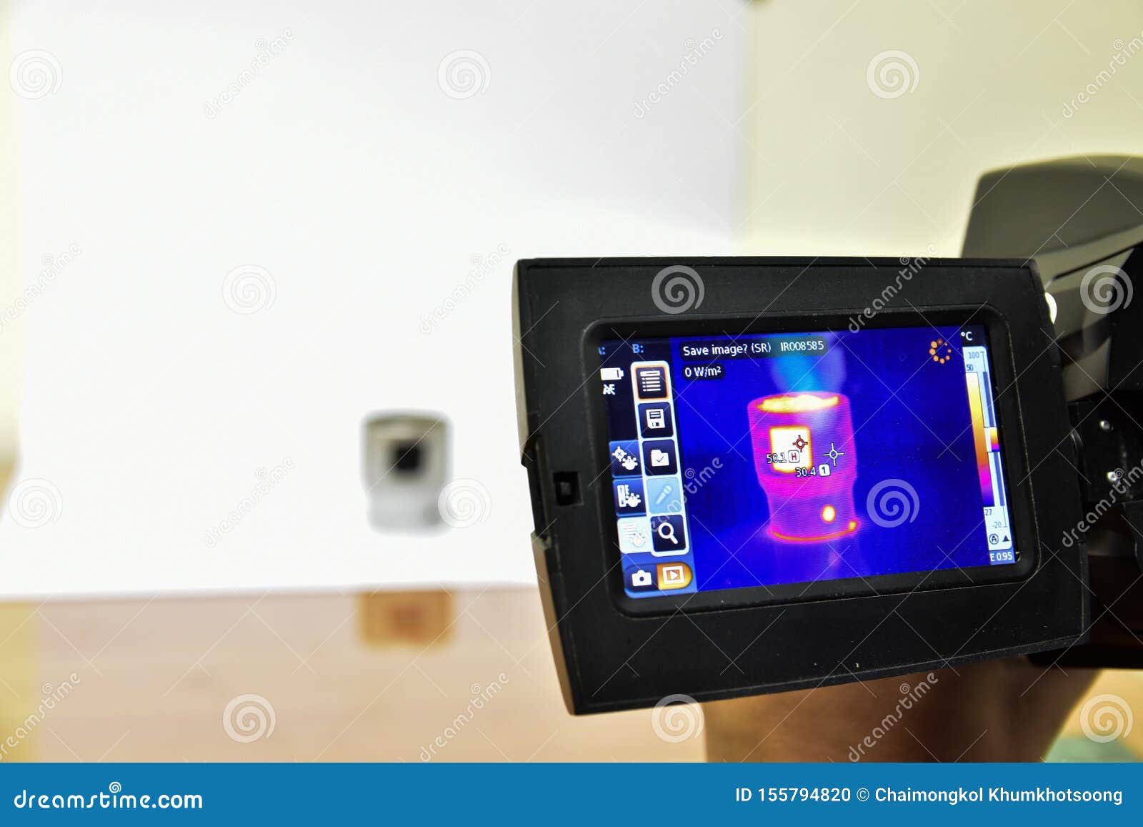 The thermoscan camera stock photo. Image of camera, digital - 155794820