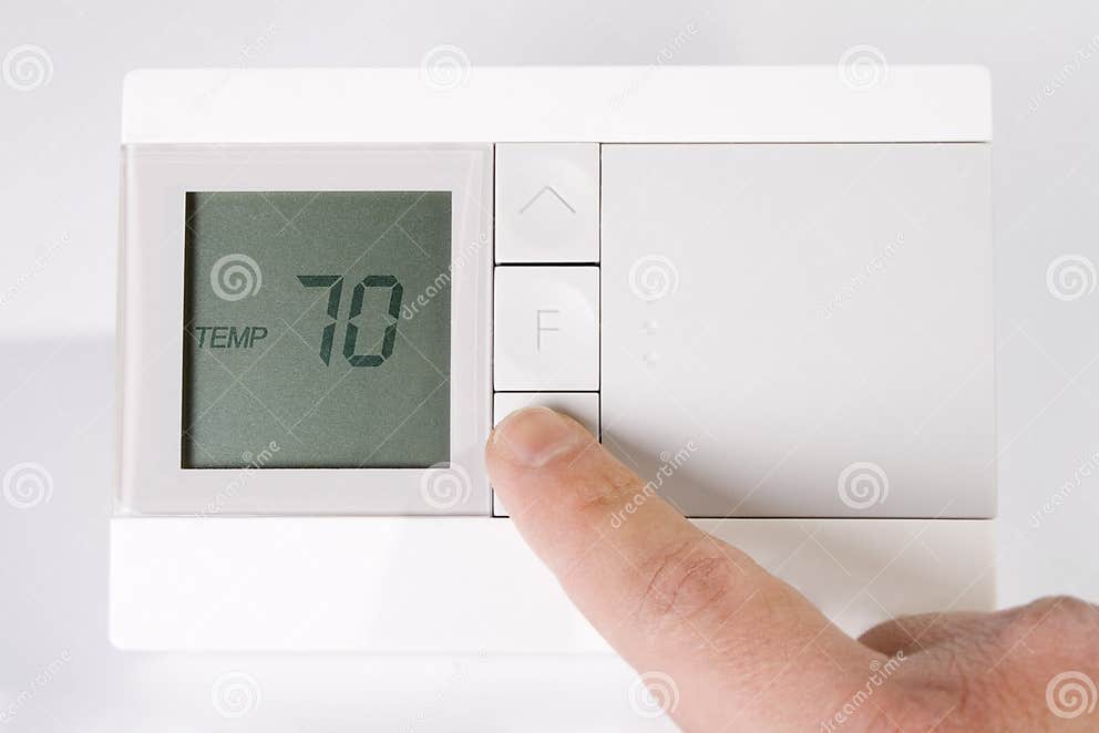 Thermostat stock image. Image of comfortable, heat, conditioning - 13095271