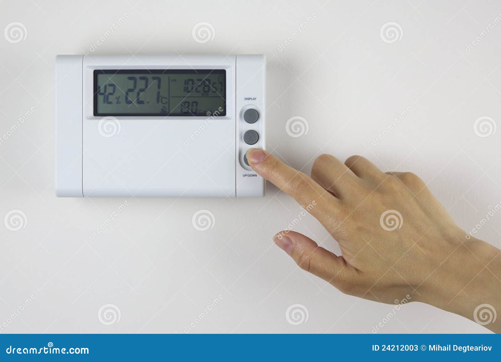 Thermostat image stock. Image du matériel, incrément - 24212003