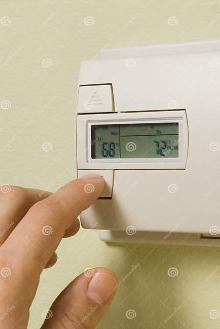 Thermostat stock photo. Image of energy, eight, bill, heat - 4232410
