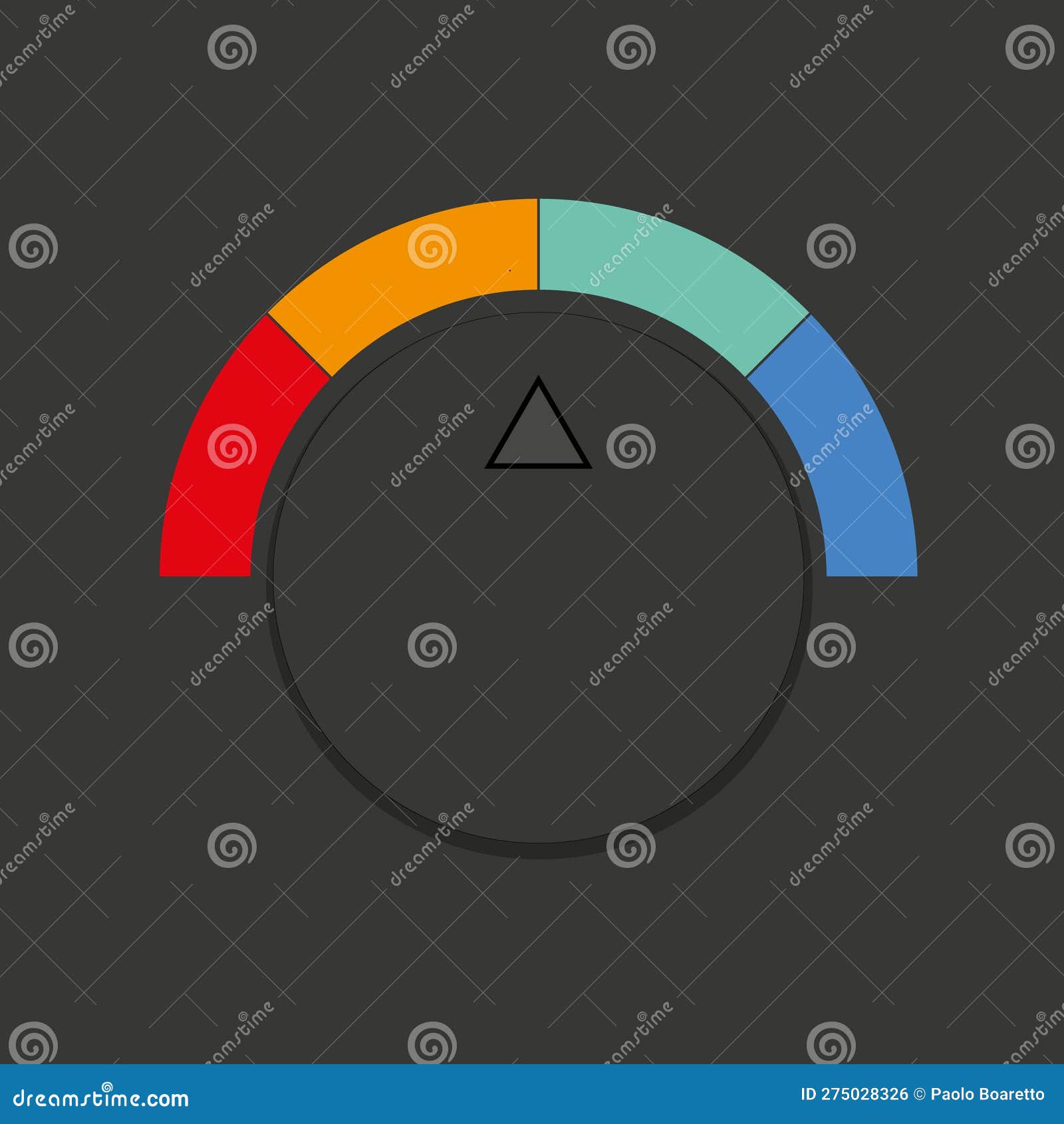 Thermostat Icon. Gradient from Cold To Hot. Climate Control Regulator. Workflow Temperature ...