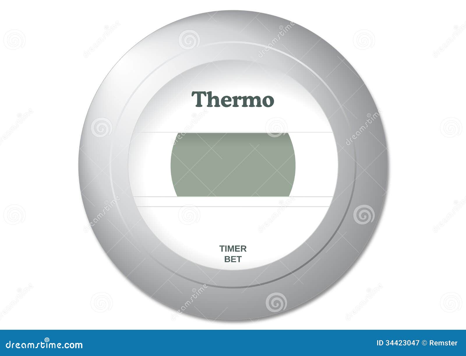 Thermostat illustration stock vector. Illustration of timer - 34423047