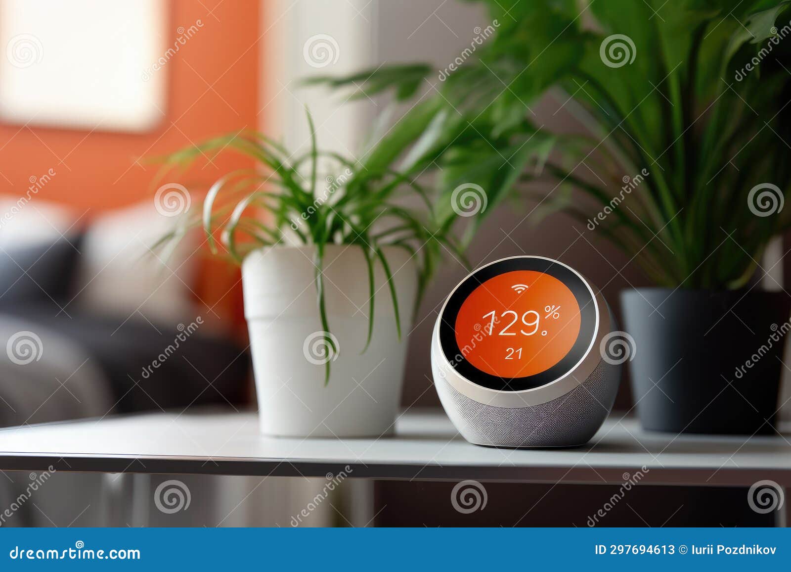 A Thermostat that Shows the Temperature in the Room. Stock Illustration ...