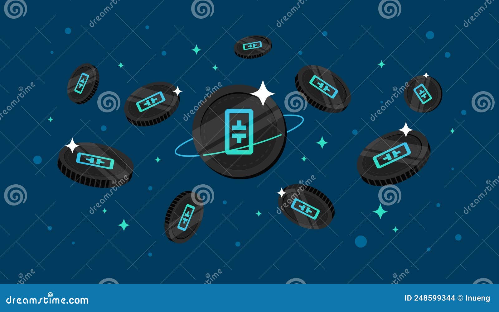 Network Coins Donation Hand Vector Mesh Royalty-Free Stock Photography ...