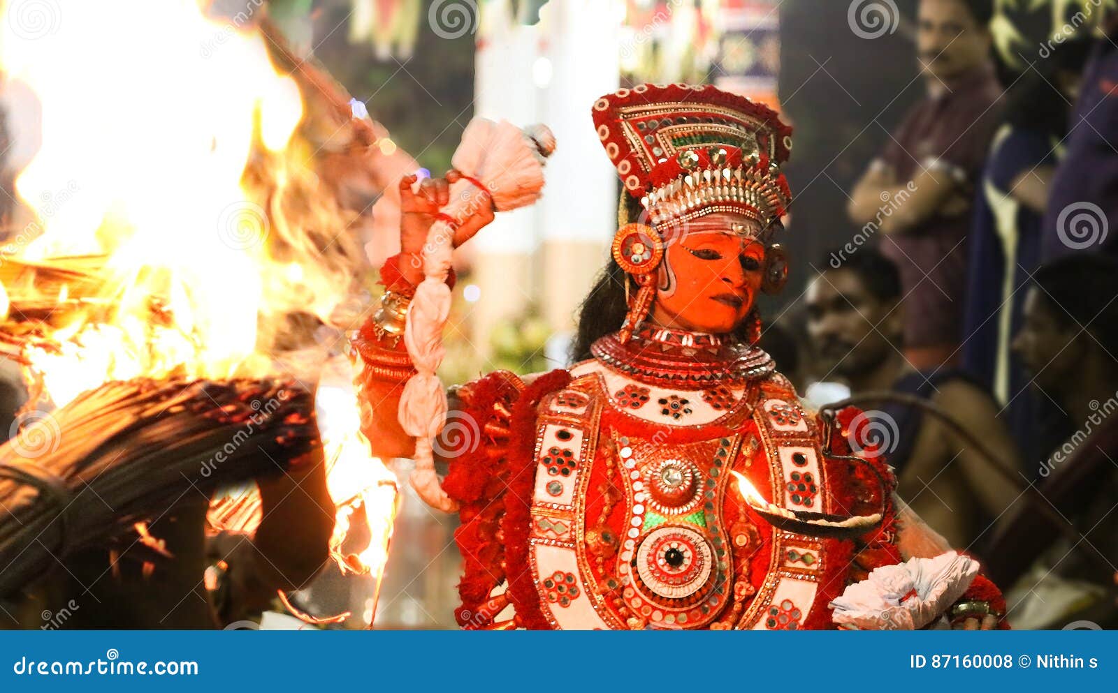 Theyam editorial stock photo. Image of people, village - 87160008