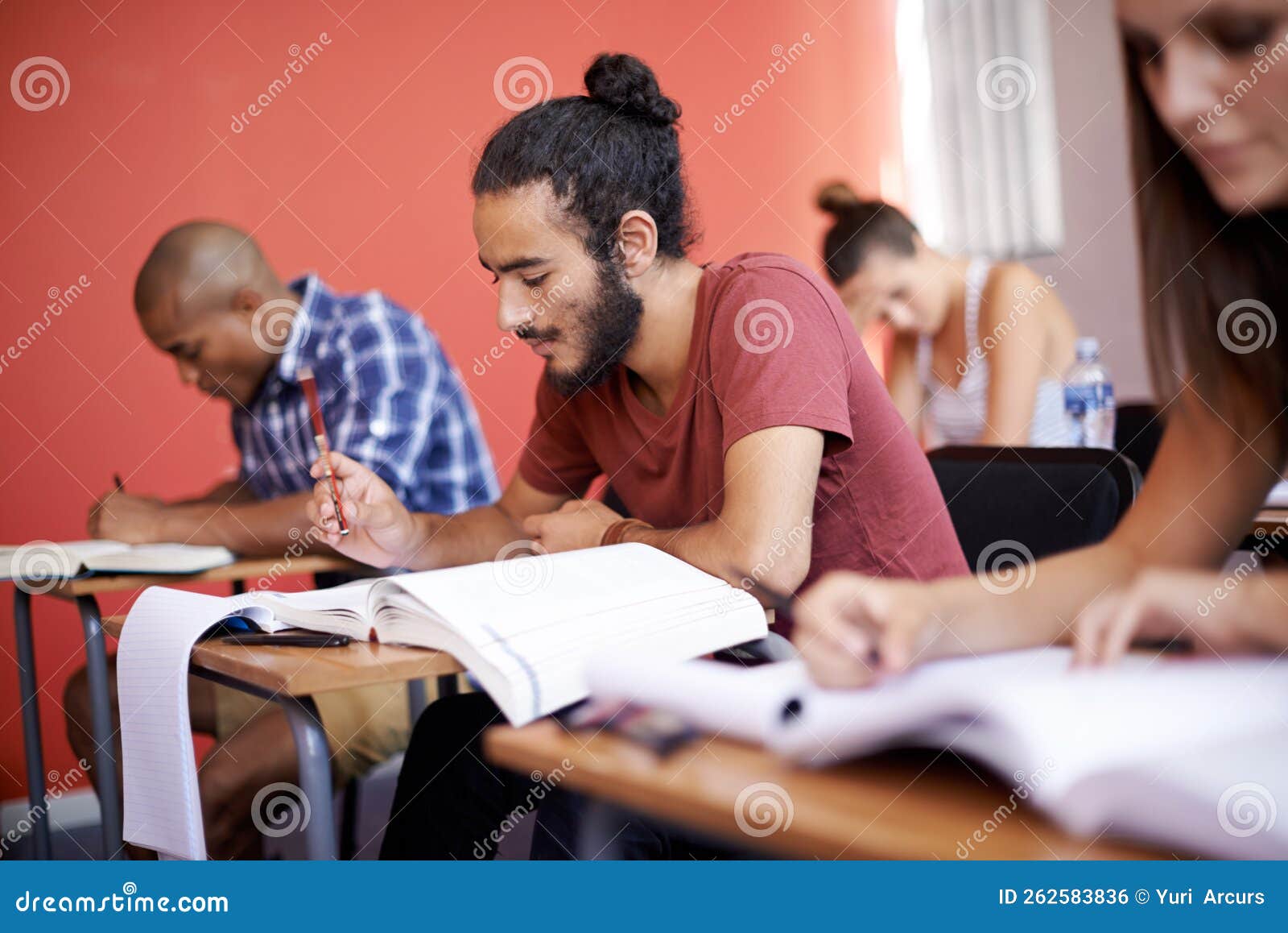 Theyre a Dedicated Group. a Group of University Students Studying ...