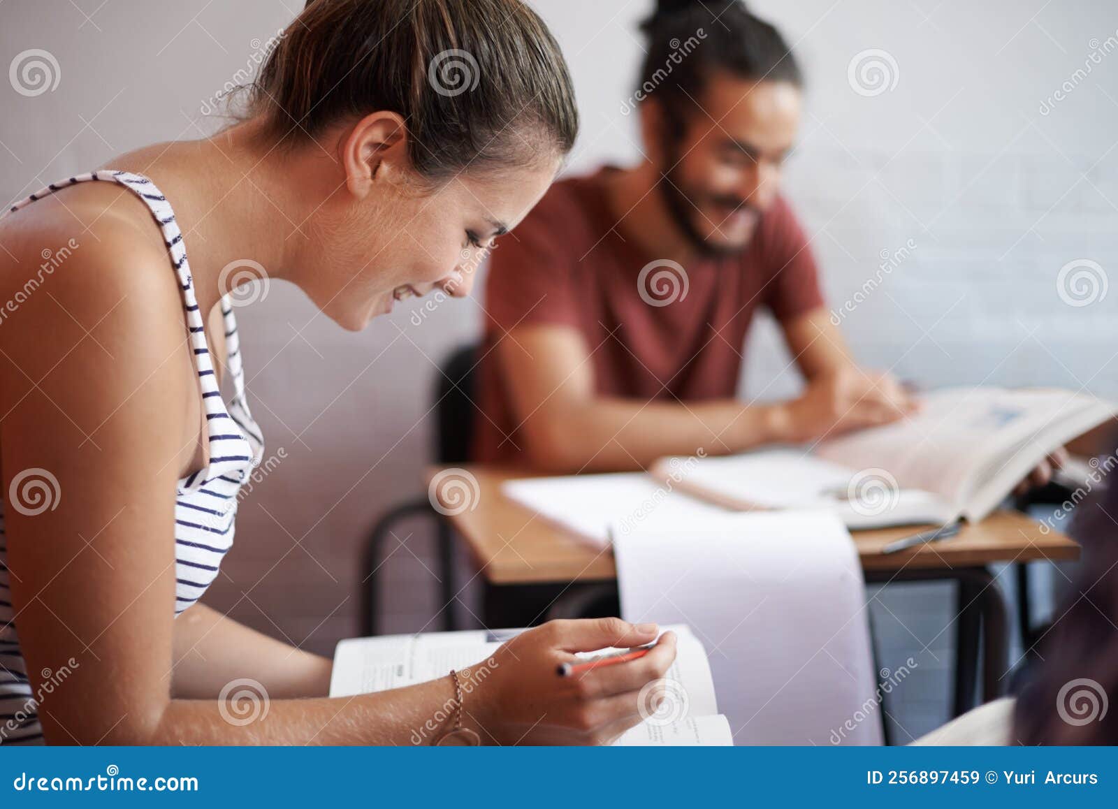 Theyre Dedicated To Education. a Group of University Students Studying ...