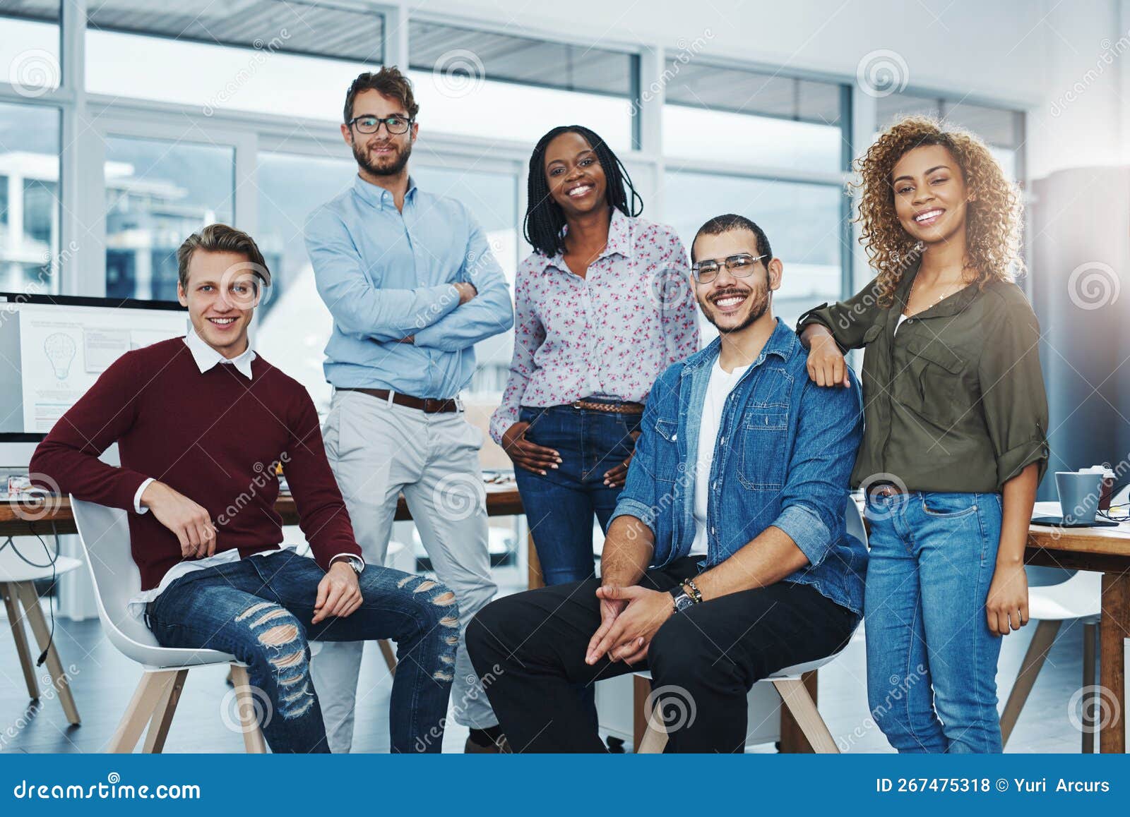 Theyre a Group of Go Getters. Portrait of a Team of Young Go Getters ...