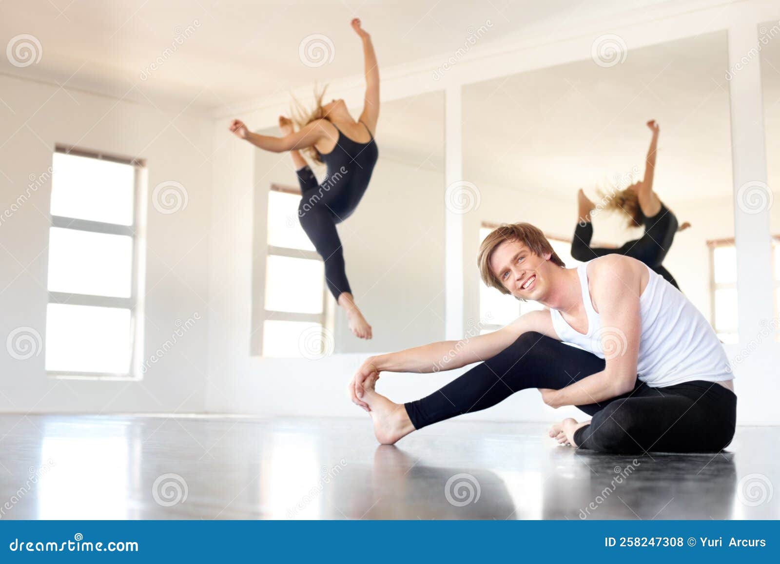 Theyre Passionate about Dance. Young Dancers Practicing in a Studio ...