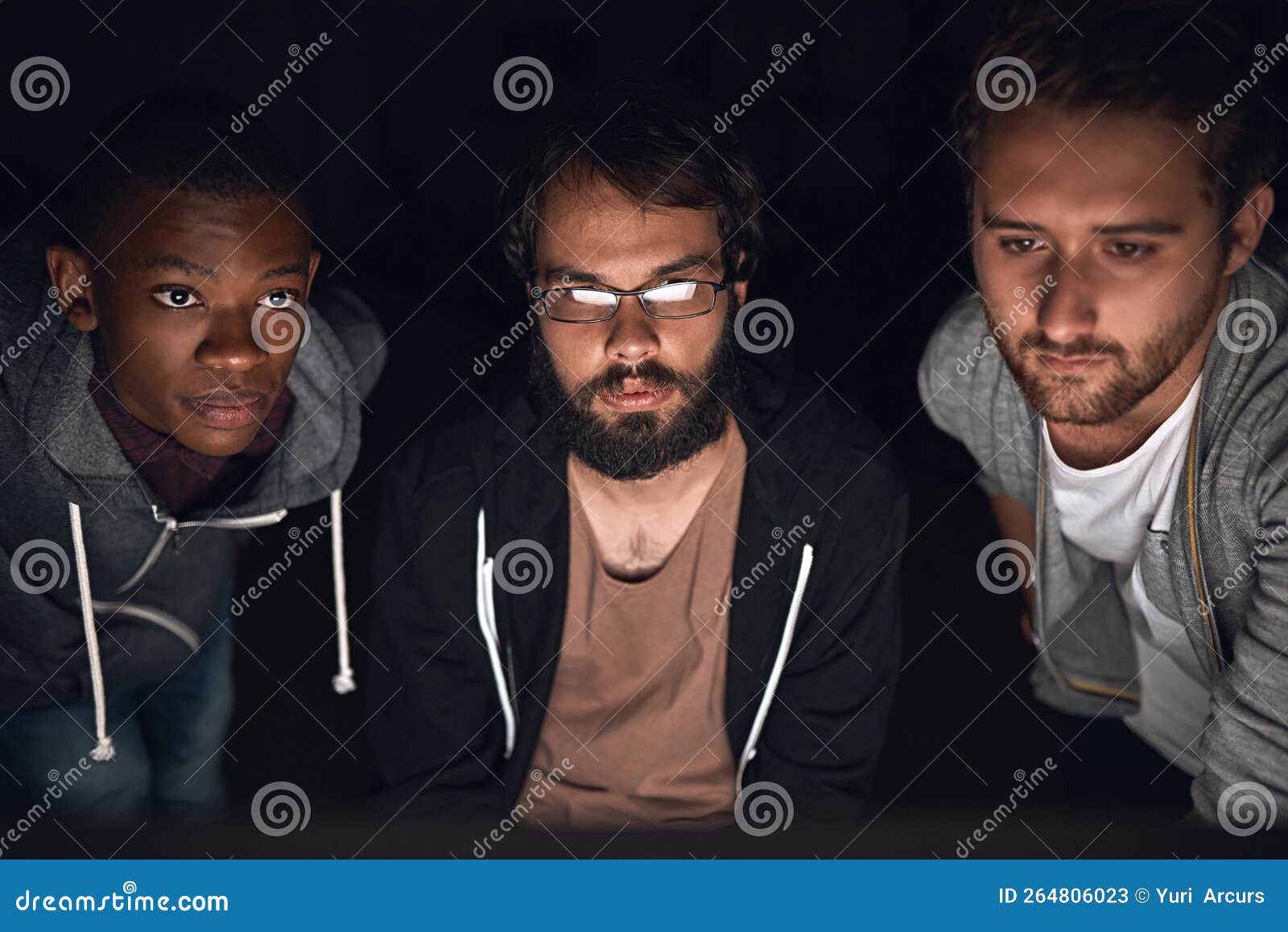 Theyre a Top Notch Programming Team. Young Computer Programmers Working Late in the Office ...