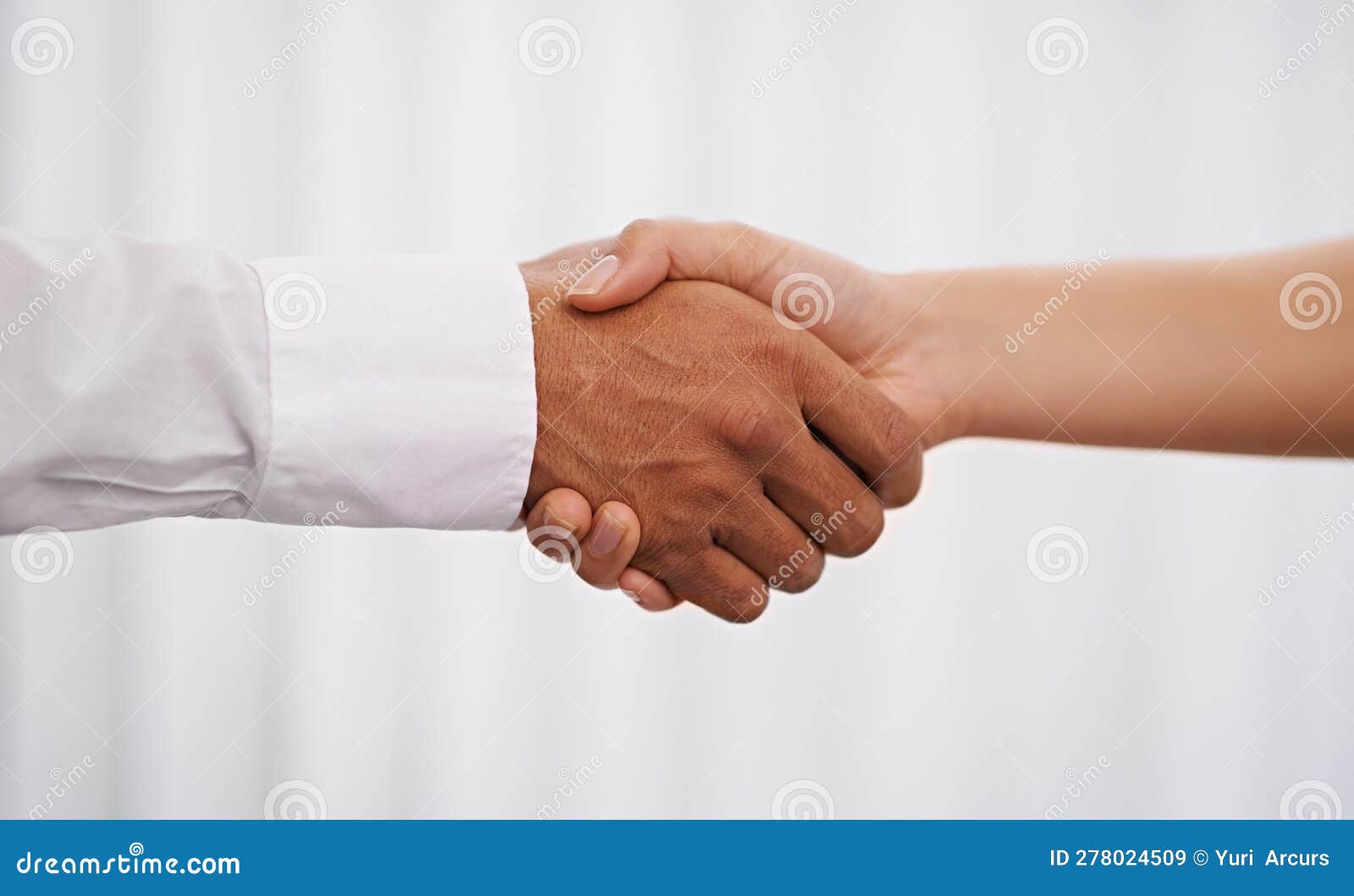Theyve Come To an Agreement. Two Hands Joining for a Hand Shake. Stock ...