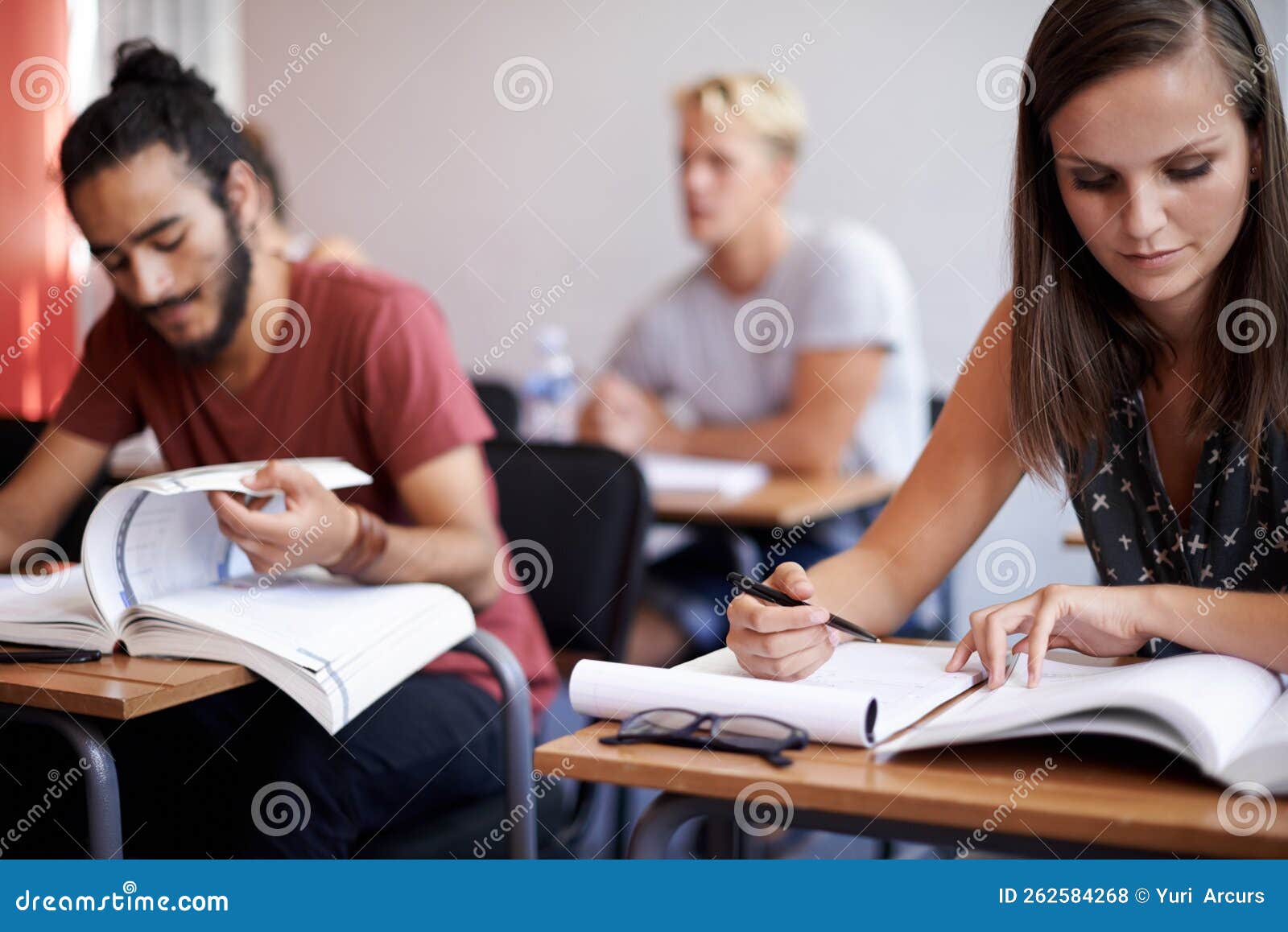 Theyve Got Great Study Habits. a Group of University Students Studying ...