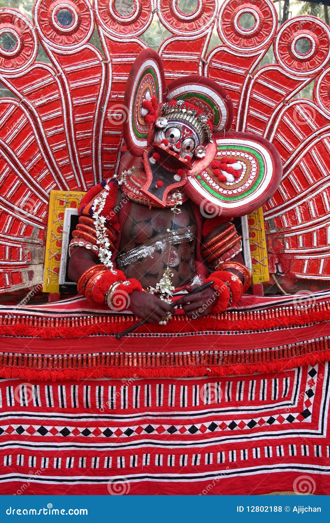 Theyyam stock photo. Image of kuttichathan, performance - 12802188