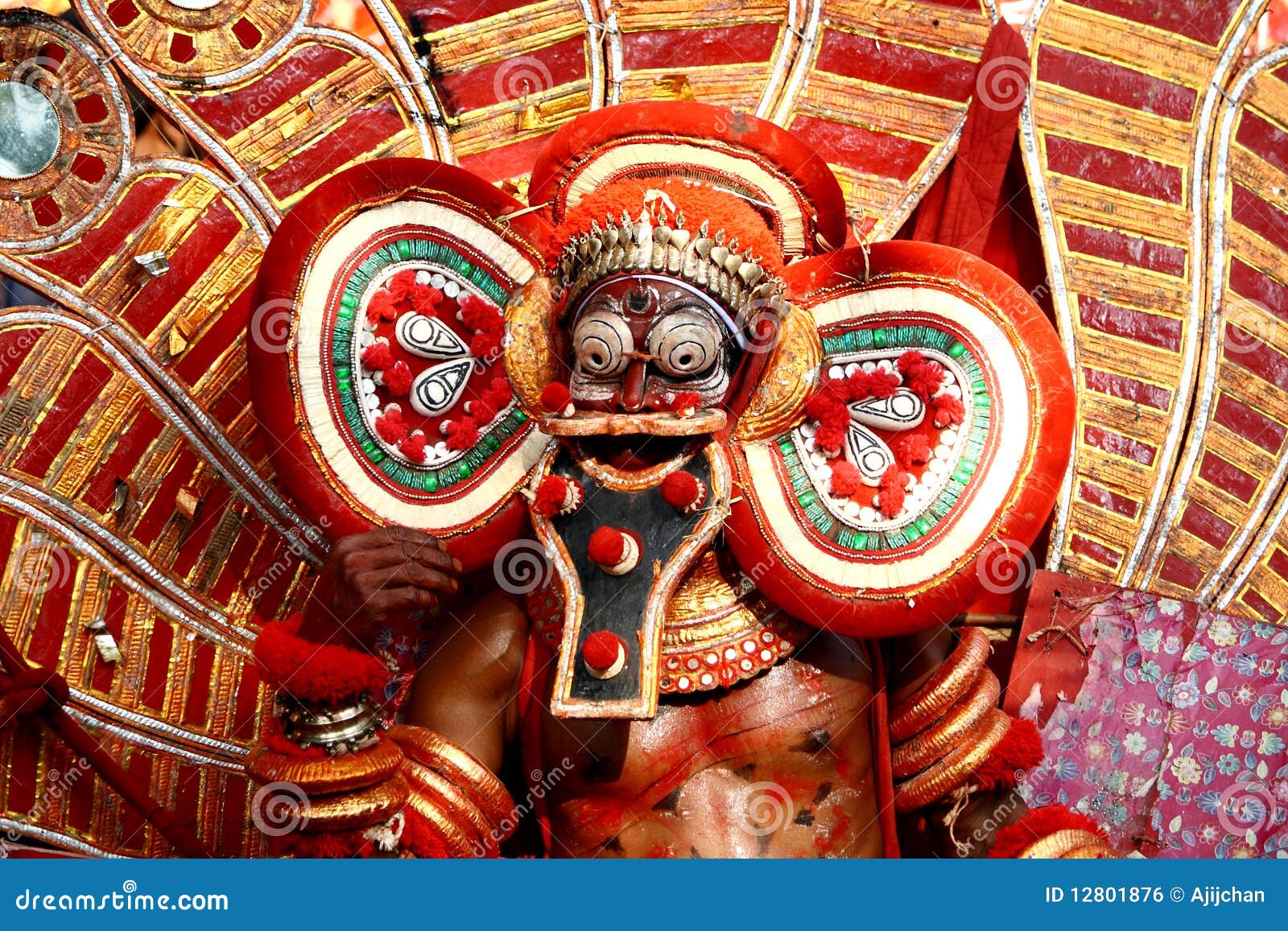 Theyyam dance stock photo. Image of kannur, gulikan, folk - 12801876