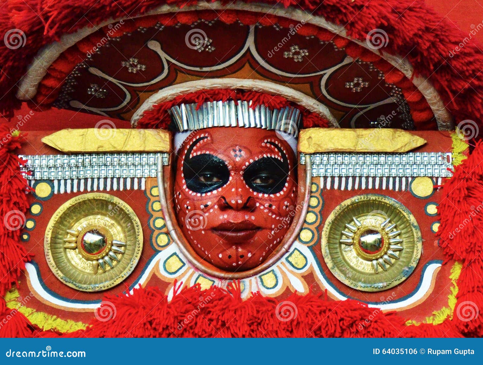 Theyyam editorial photo. Image of theyam, makeup, kasargod - 64035106