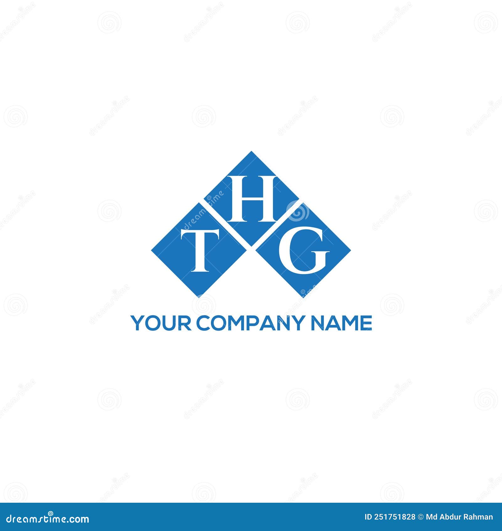 THG Letter Logo Design on WHITE Background. THG Creative Initials ...