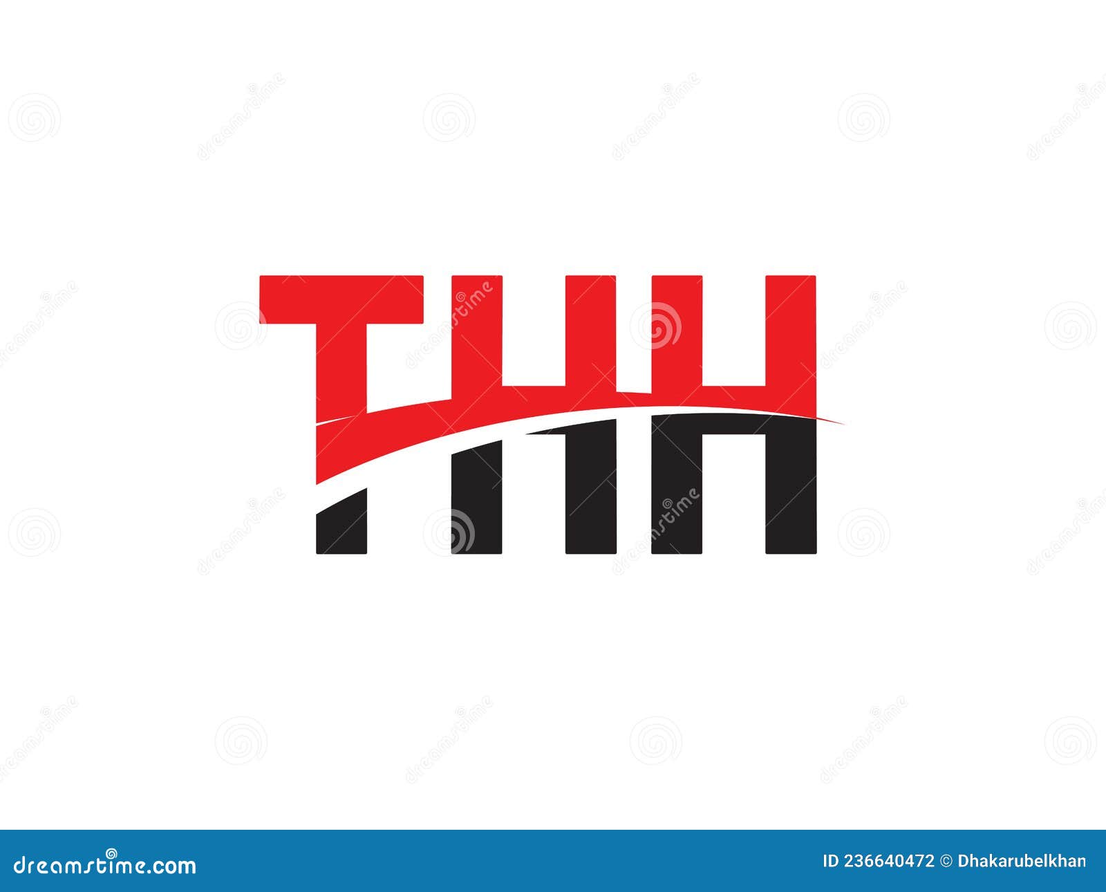 THH Letter Initial Logo Design Vector Illustration Stock Vector ...