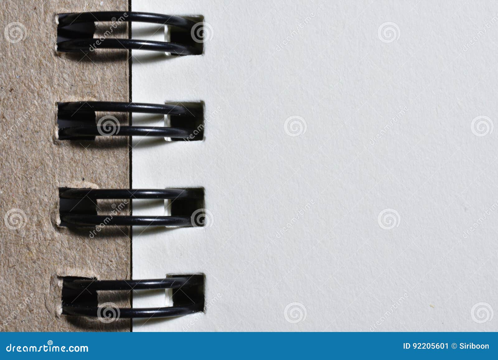 Thia Image Close-up Metal Binding Notebook Stock Image - Image of ...