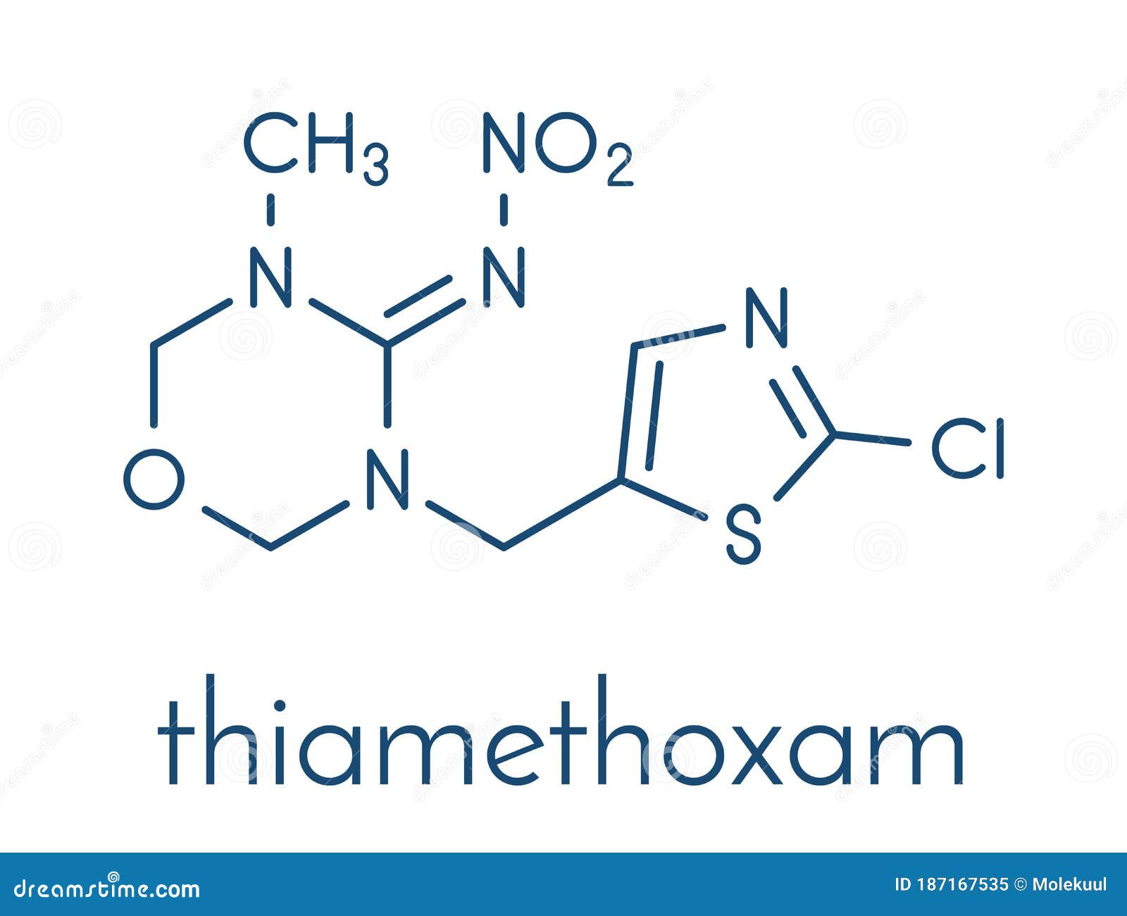 Thiamethoxam Neonicotinoid Insecticide Molecule Stock Photo | CartoonDealer.com #188422170
