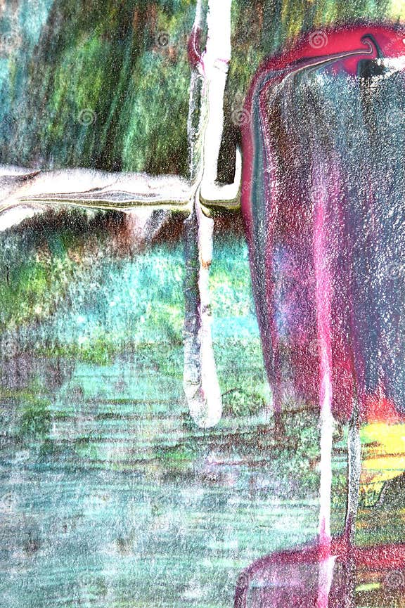 Thick Acrylic Paint Lines and Marks Creative Background Stock ...