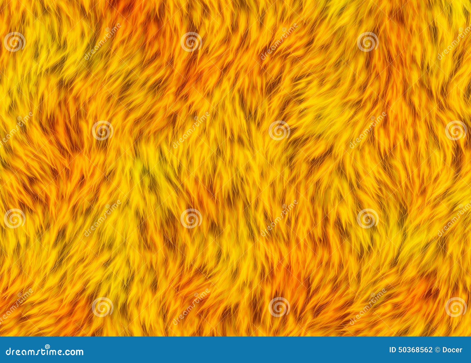 Thick Animal Warm Yellow Hair Textures Stock Illustration ...