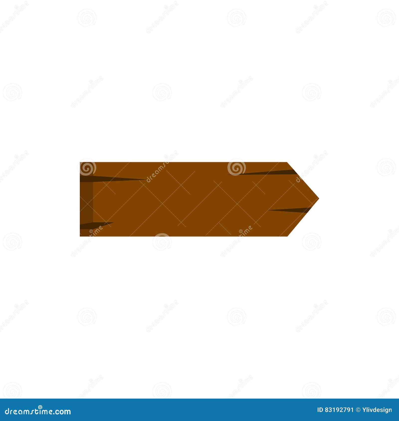 Thick Arrow Icon, Flat Style Stock Vector - Illustration of navigation ...