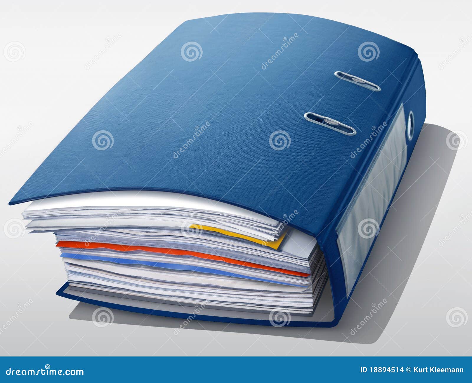 Thick blue file stock photo. Image of bills, office, firm - 18894514