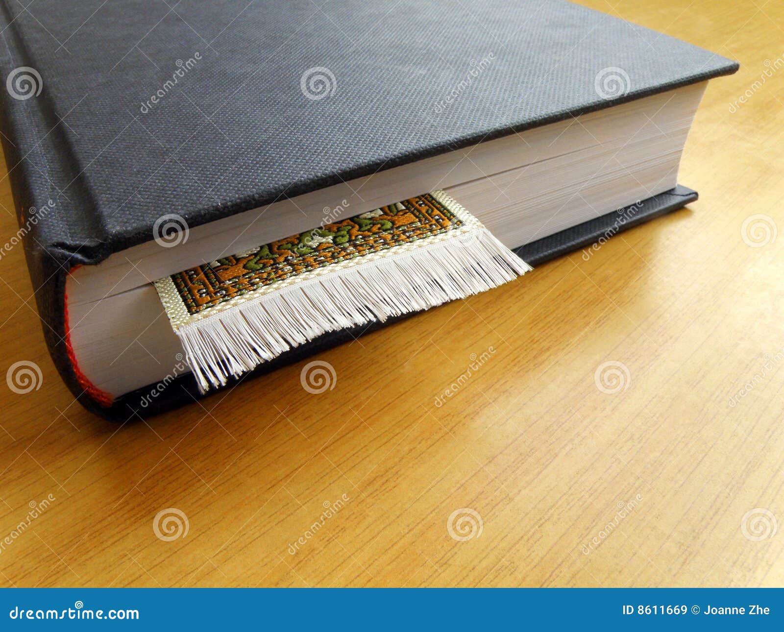Thick book with book mark stock image. Image of knowledge - 8611669