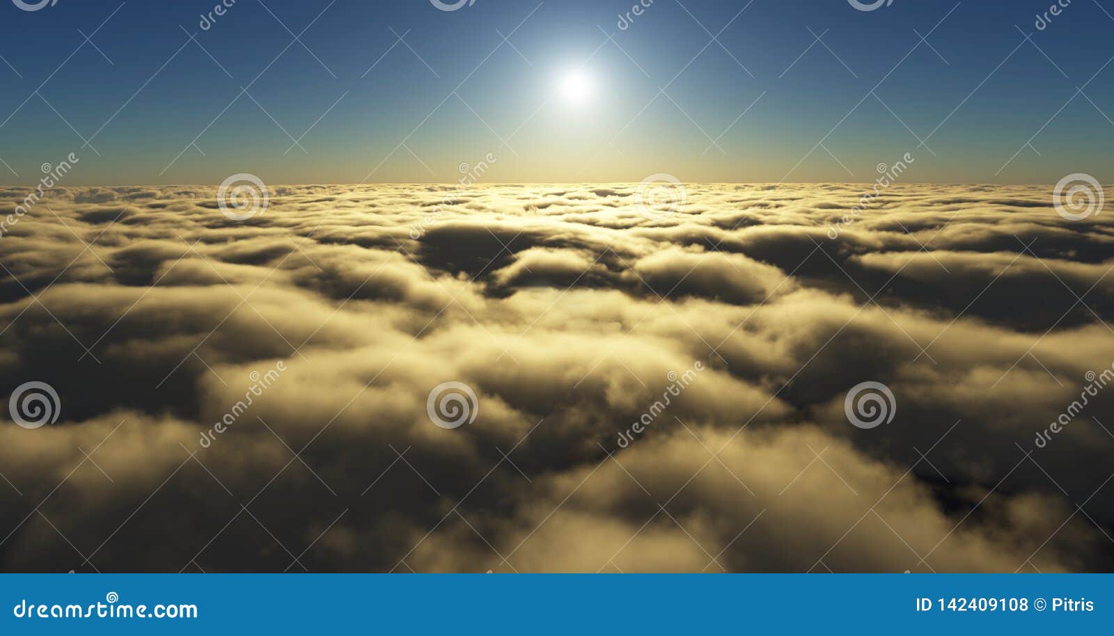 Thick Clouds Over Planet Venus Stock Illustration - Illustration of ...