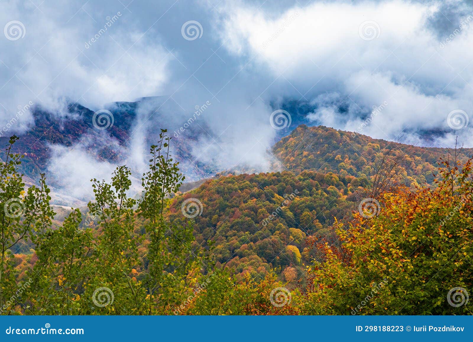 Clouds Slide Over From Glacier And Cliff To Sea Royalty-Free Stock ...