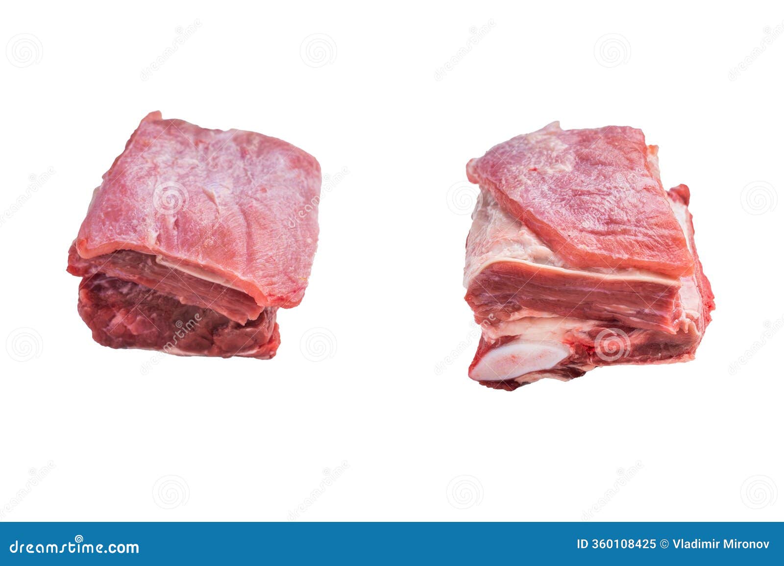 Raw Leg Of Mutton On A Bone On A White Isolated Background. Sheep Meat ...