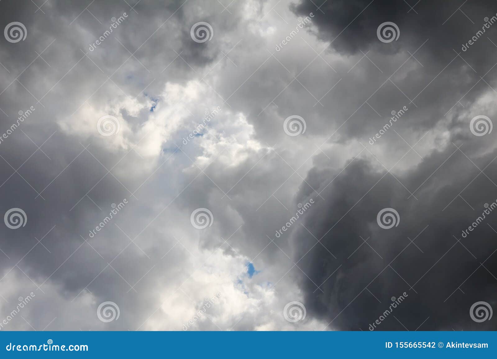 Thick Dark Gloomy Clouds before Heavy Rain. Abstract Natural Background ...