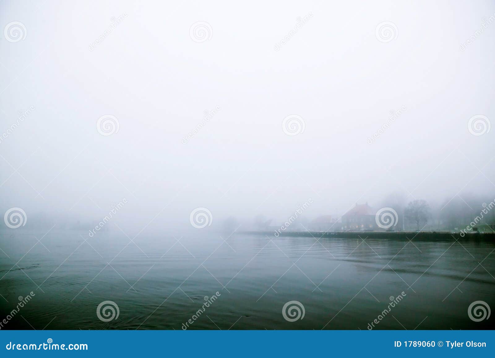 Thick Fog over Water stock photo. Image of water, black - 1789060