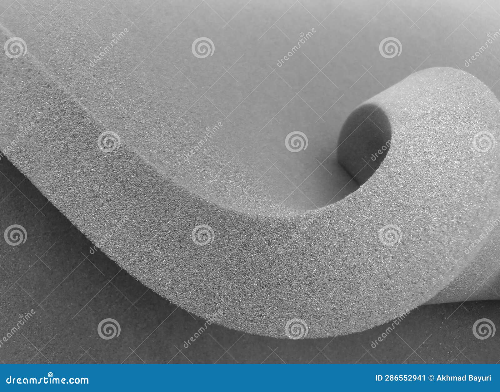 Thick Gray Sponge Foam Roll Stock Image - Image of detail, gray: 286552941