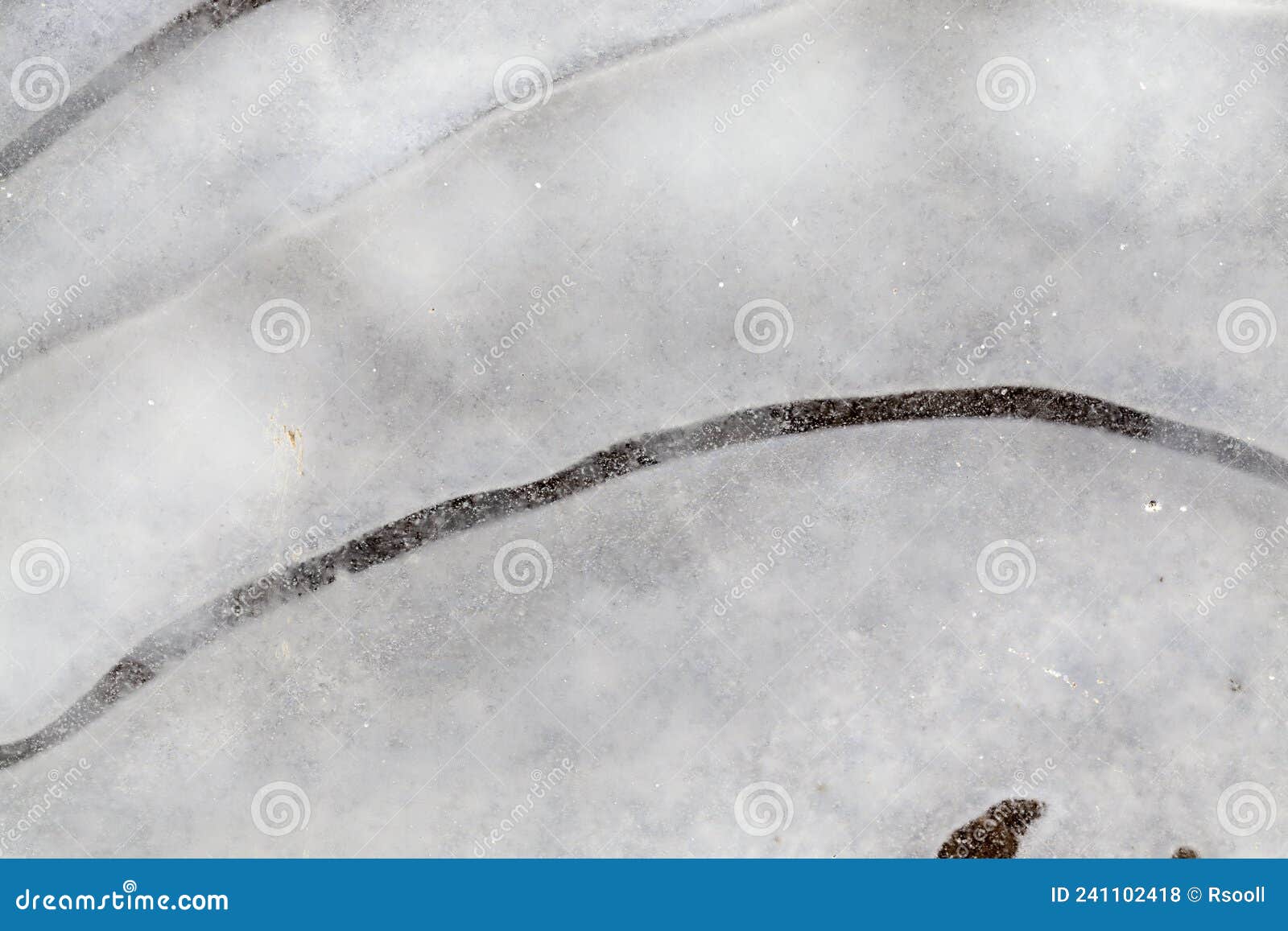 A Thick Layer of Ice Formed on the Territory of the Field Stock Photo ...