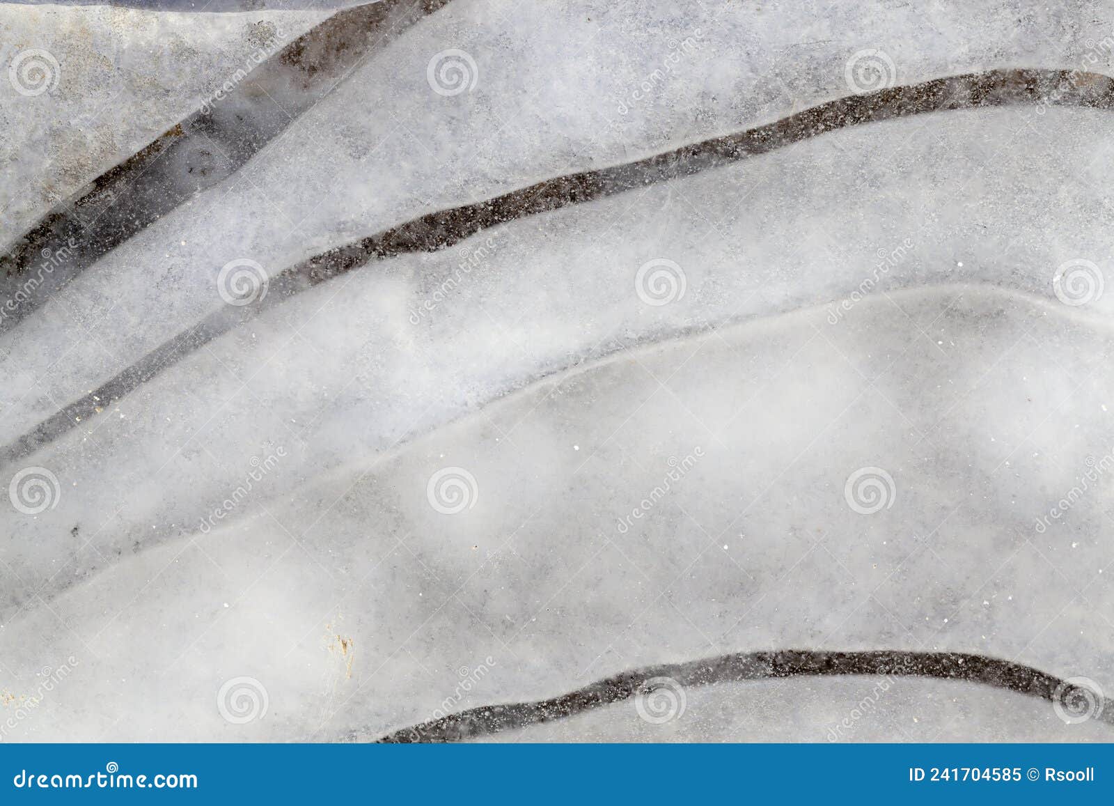 A Thick Layer of Ice Formed on the Territory of the Field Stock Image ...