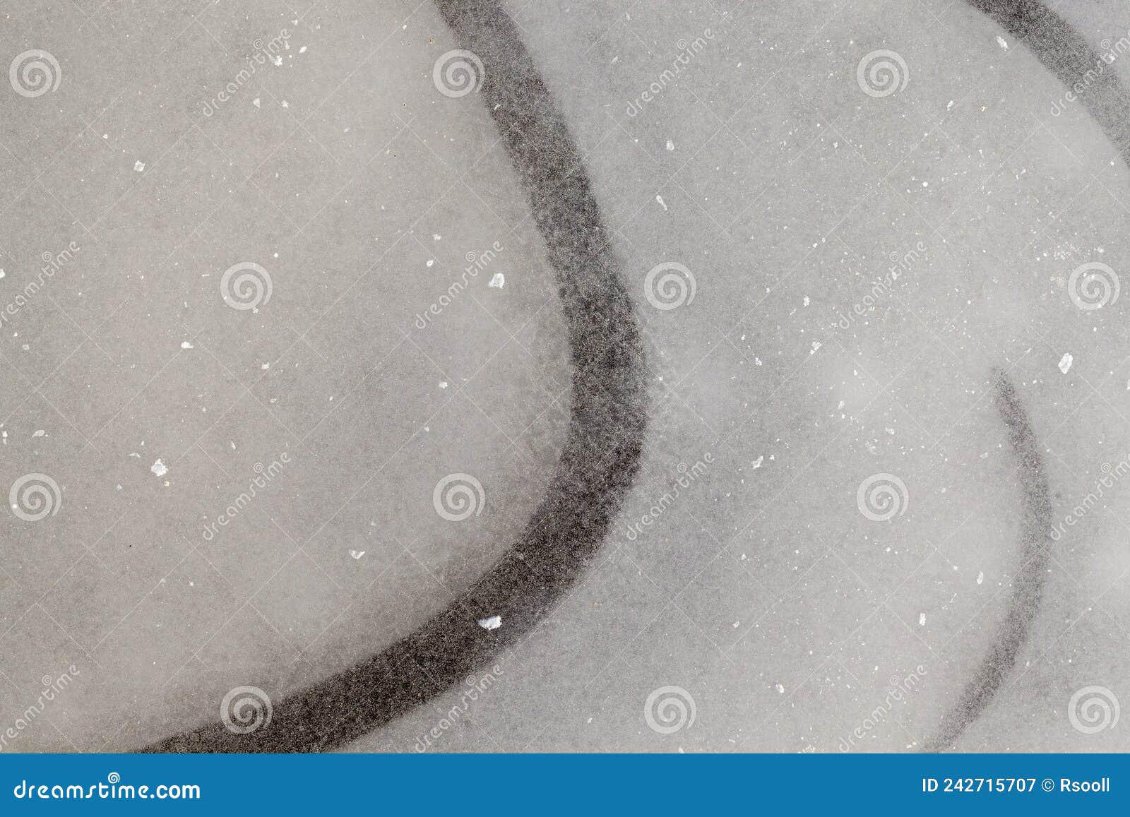 A Thick Layer of Ice Formed on the Territory of the Field Stock Image ...