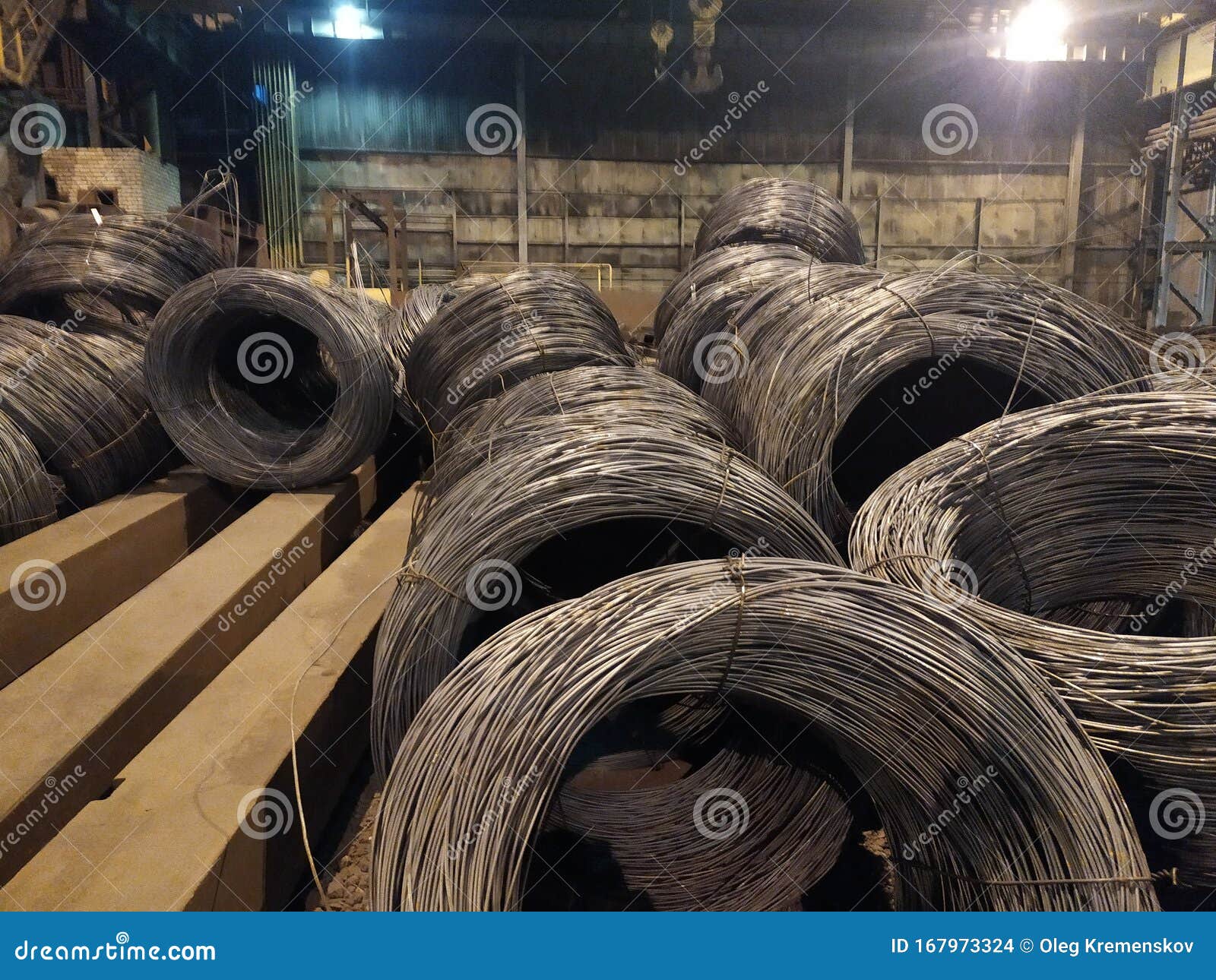 Thick Metal Wire for Industrial Applications Stock Photo - Image of ...