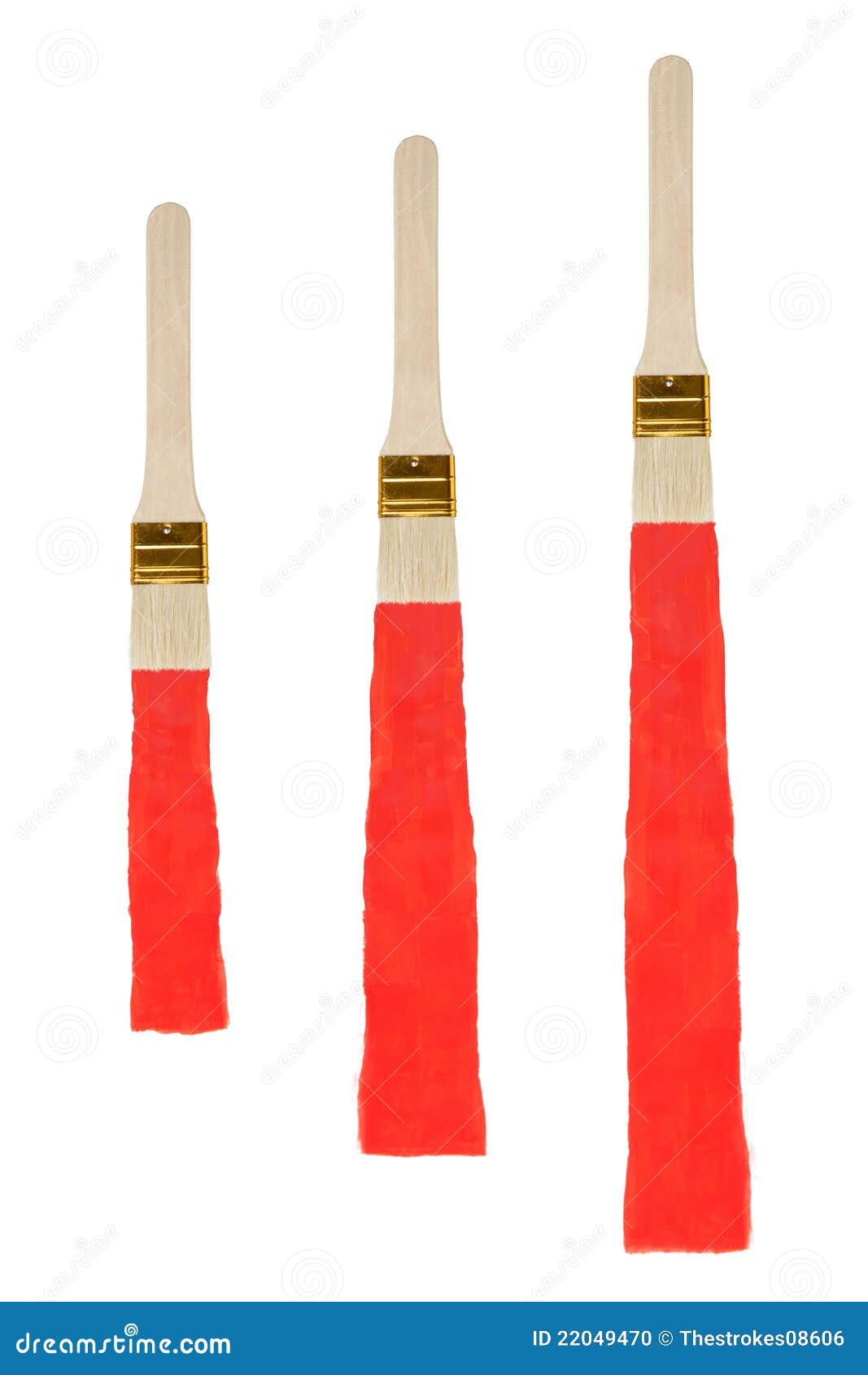 Thick Paint Lines of Color with White Background Stock Photo - Image of ...