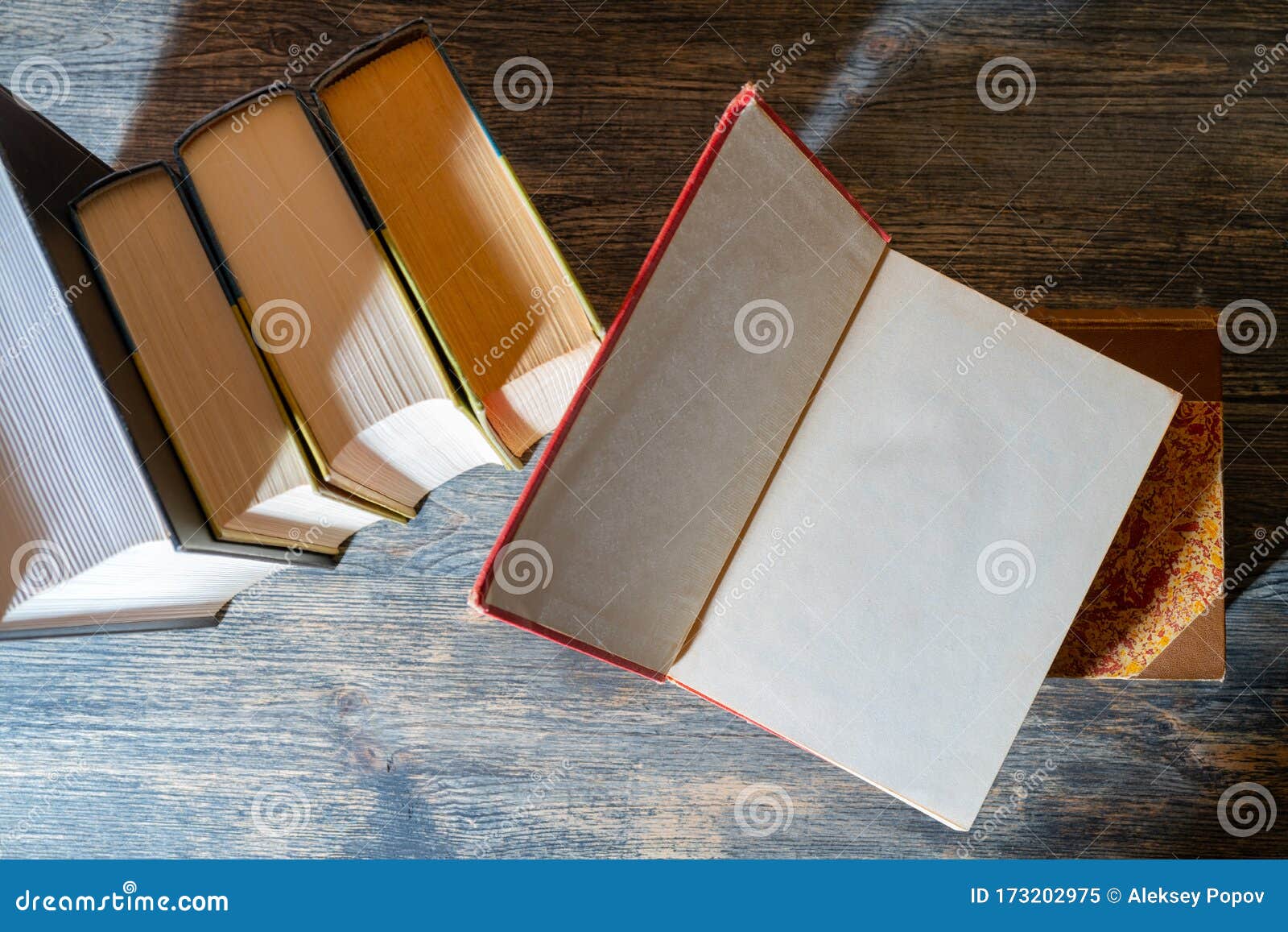Thick Paper Books Are A Symbol Of Education And Wisdom. Storage And ...