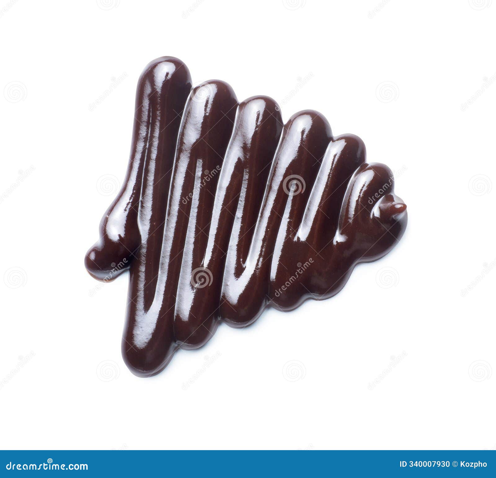 Thick Pattern Painted with Melted Chocolate Stock Photo - Image of ...