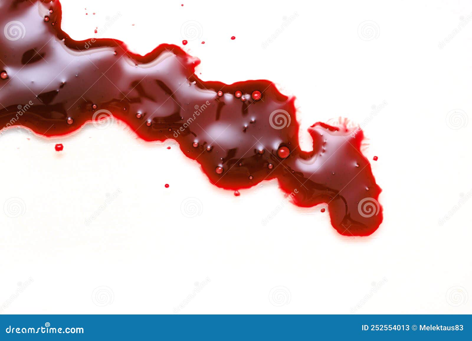 Red Bubbles Of Blood Cells On Blue Background. Abstraction Of Medicine ...