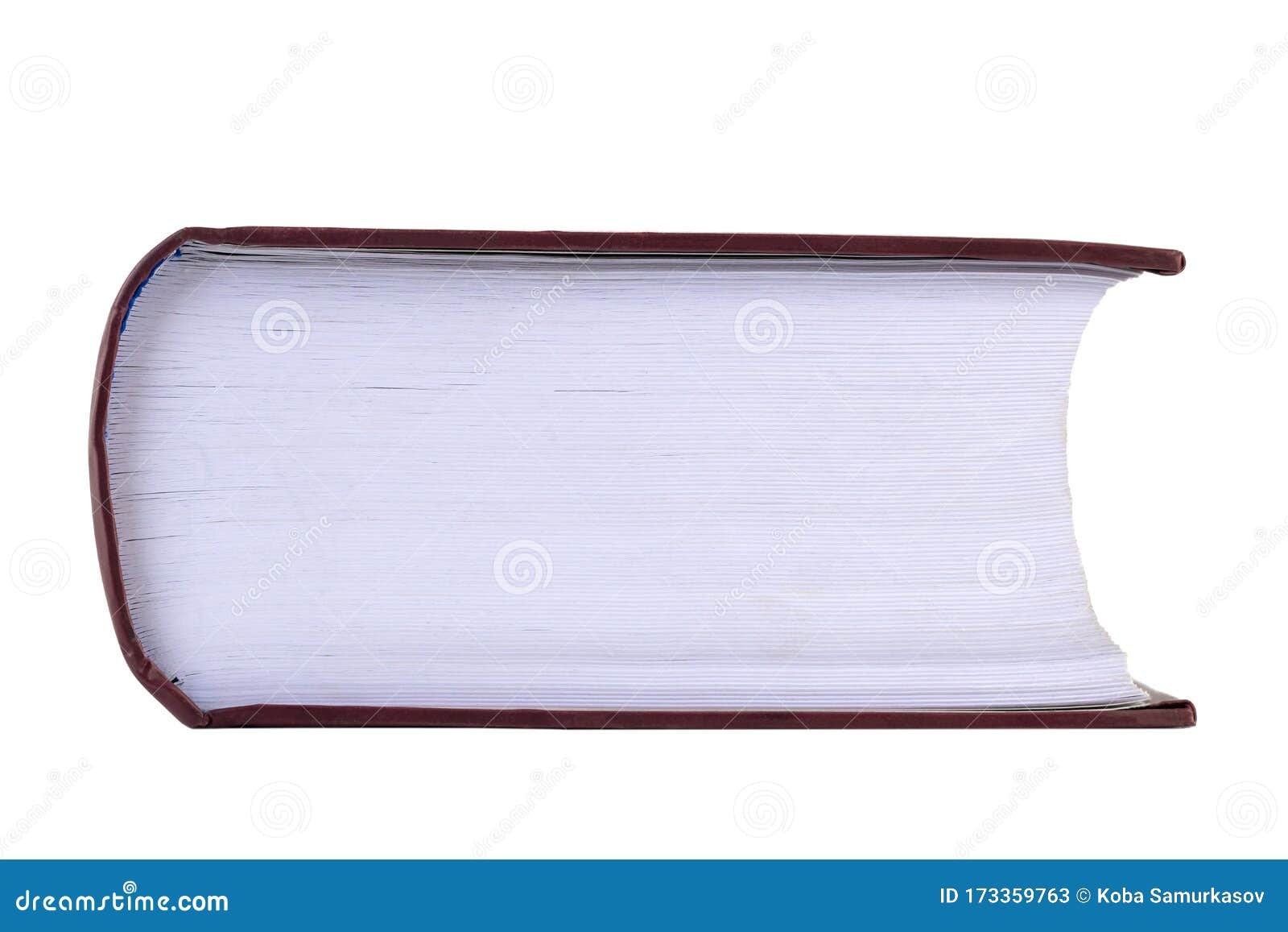 Thick Red Book Isolated on a White Background Stock Image - Image of ...