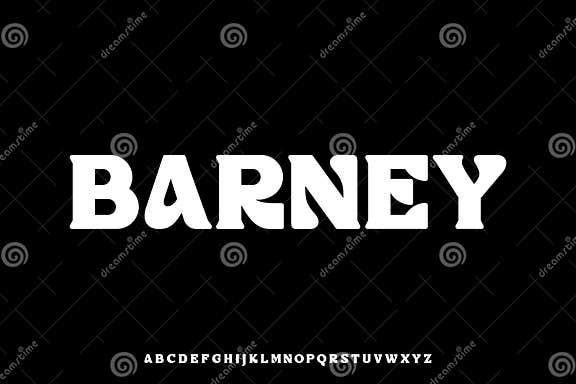 Thick Decorative Retro Display Font Vector Illustration Stock Vector ...