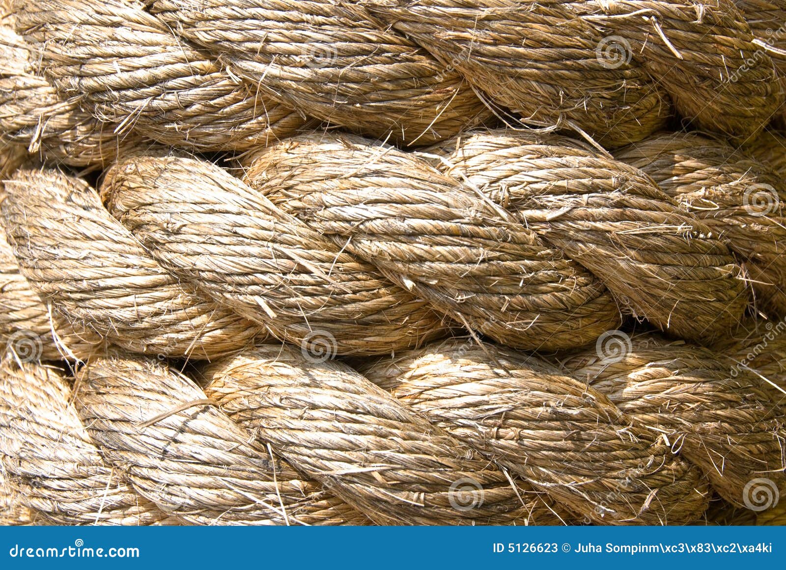 Thick rope stock image. Image of jetty, hemp, lasso, industrial - 5126623